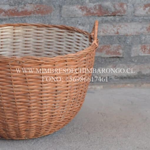 Canasta de Mimbre Ovalada 50x32 cms - Mimbres de Chimbarongo